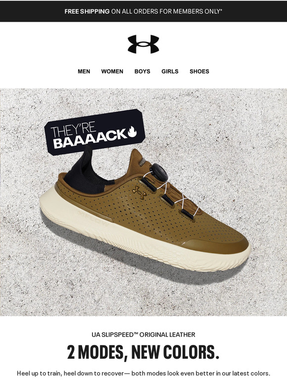 Under Armour: New UA SlipSpeed™: Slip Into New Colors | Milled