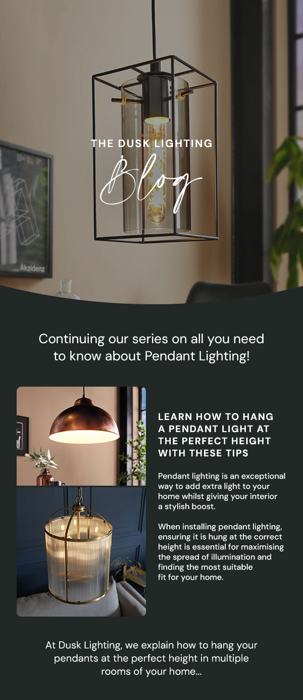 Dusk Lighting: Everything you need to know about Pendant Lighting! | Milled