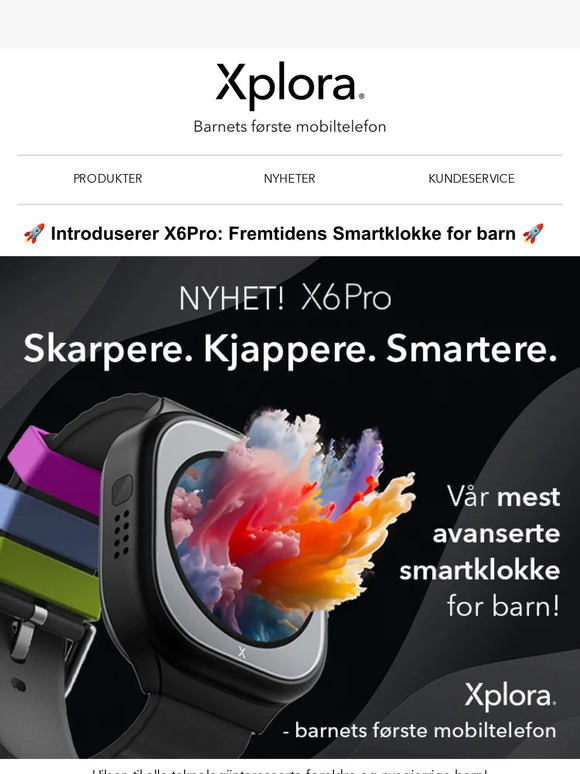 Xplora: 🚀 Introduserer X6Pro: Fremtidens Smartklokke for barn! 🚀 | Milled