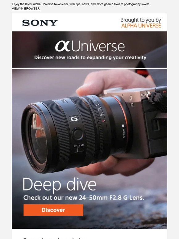 Sony: Inside Access to Sony Photography | March News, Tips, Profiles ...
