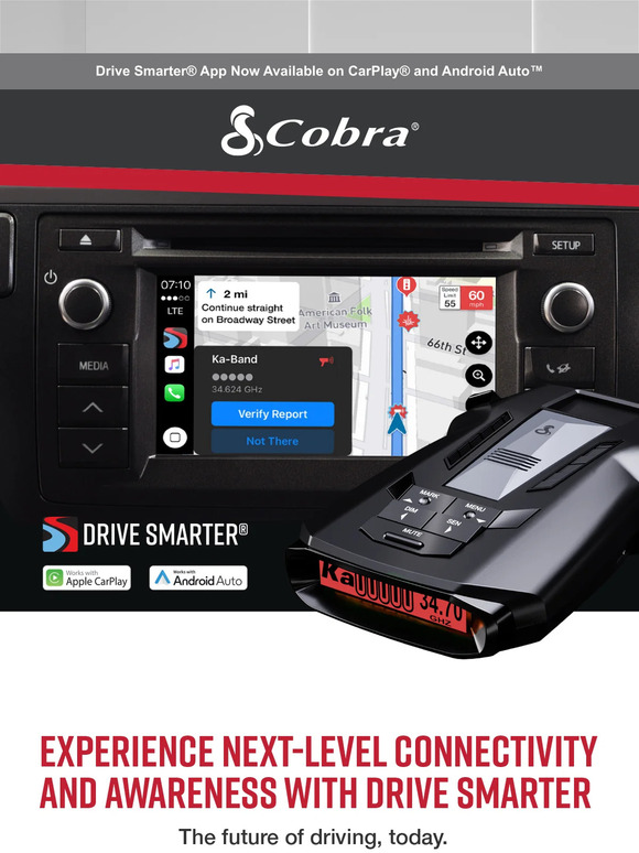 Cobra Electronics: Introducing the New Drive Smarter® - Now with Apple ...