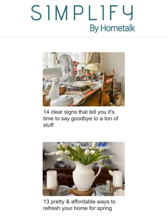 Hometalk: 14 signs your home is too full | Milled