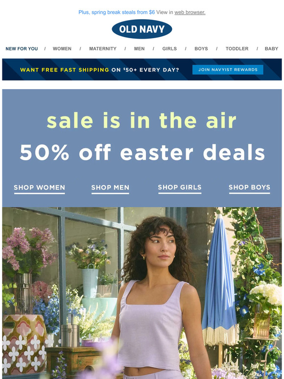 Old Navy Email Newsletters: Shop Sales, Discounts, and Coupon Codes