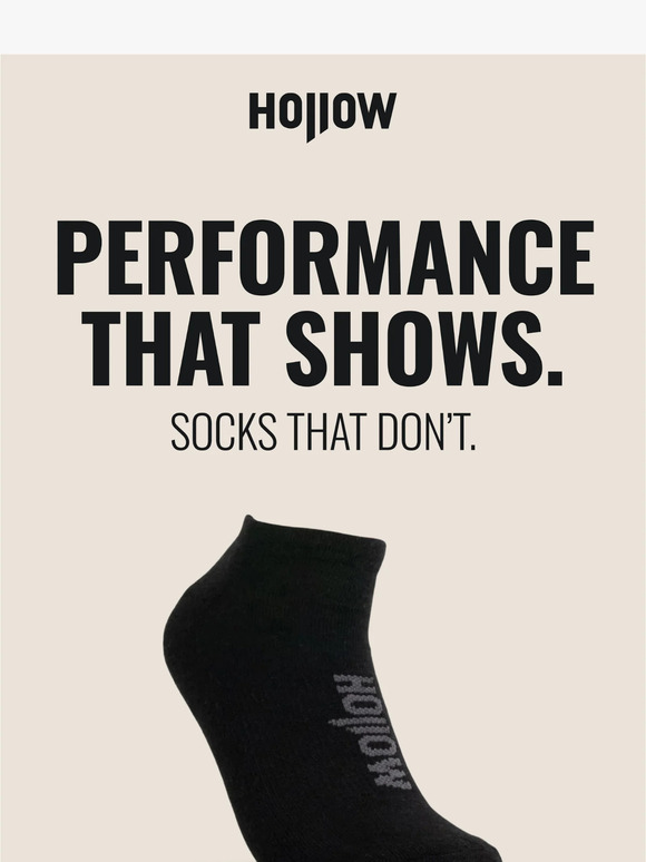 Hollow Socks: Performance that shows up. | Milled