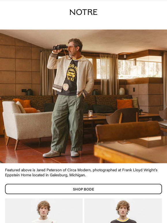 Notre: Fresh Bode Styles at Iconic Frank Lloyd Wright Home | Milled