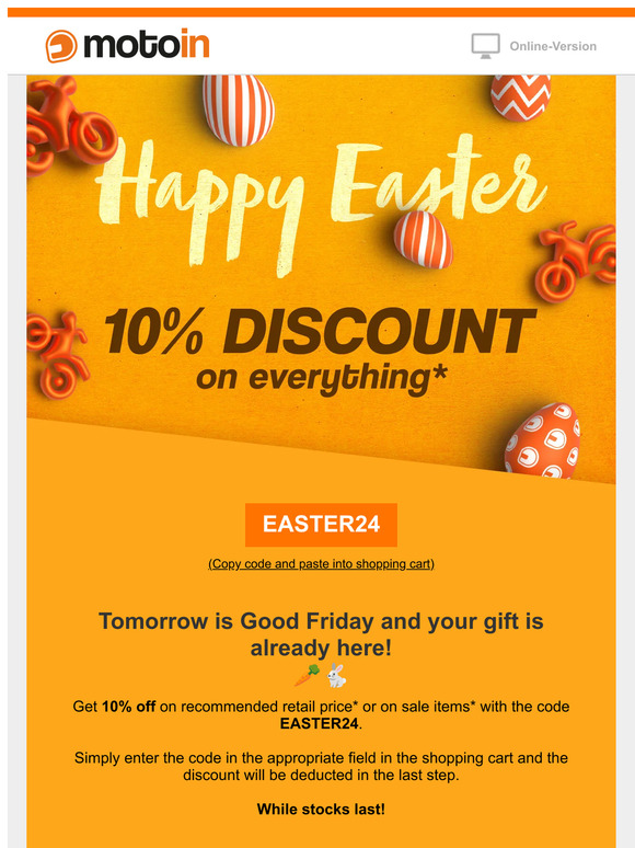 Motoin: 🥕🐇 Anticipating Easter: 10% off! | Milled