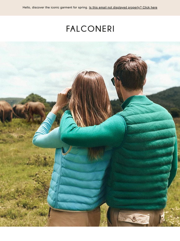 Falconeri: Cashmere Reversible Down Jacket | Milled