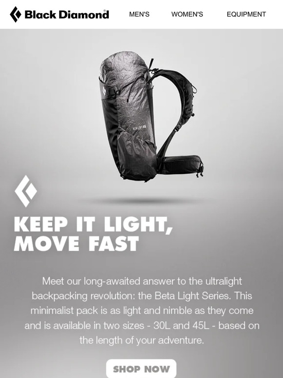 Black Diamond Equipment: Introducing the Beta Light Series | Milled