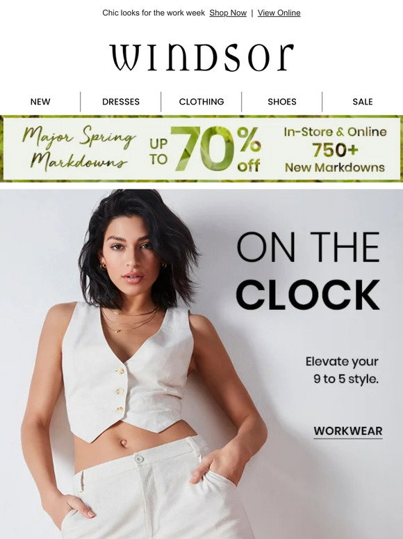Windsor Fashions: Elevated Workwear: 9 to 5 Looks | Milled