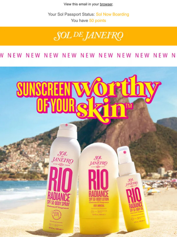 Sol de Janeiro: Rio Radiance™ Sunscreen Collection has landed | Milled