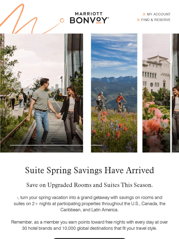 Marriott Bonvoy: Limited Time Offer: Spring Into Luxury with Upgraded ...