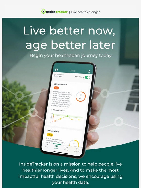 InsideTracker: [20% off] Live healthier now, age better later with ...
