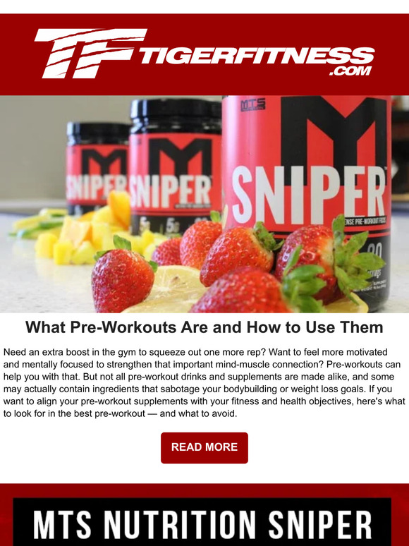 Tiger Fitness: Pre-Workouts: A Quick Guide, Some Common Ingredients ...