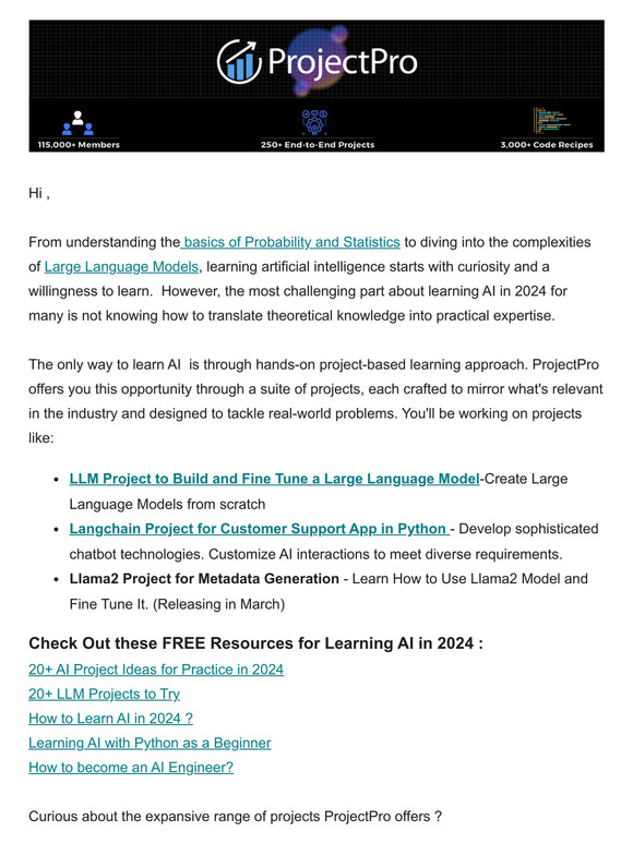 ProjectPro: Here’s How You Should Learn AI -A Complete Roadmap | Milled