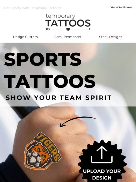Temporary Tattoos: ⚾ Show Your Team Spirit with Temporary Tattoos! ⚽ ...