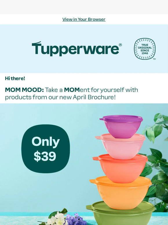 Tupperware: Tupperware's April Brochure has arrived! | Milled