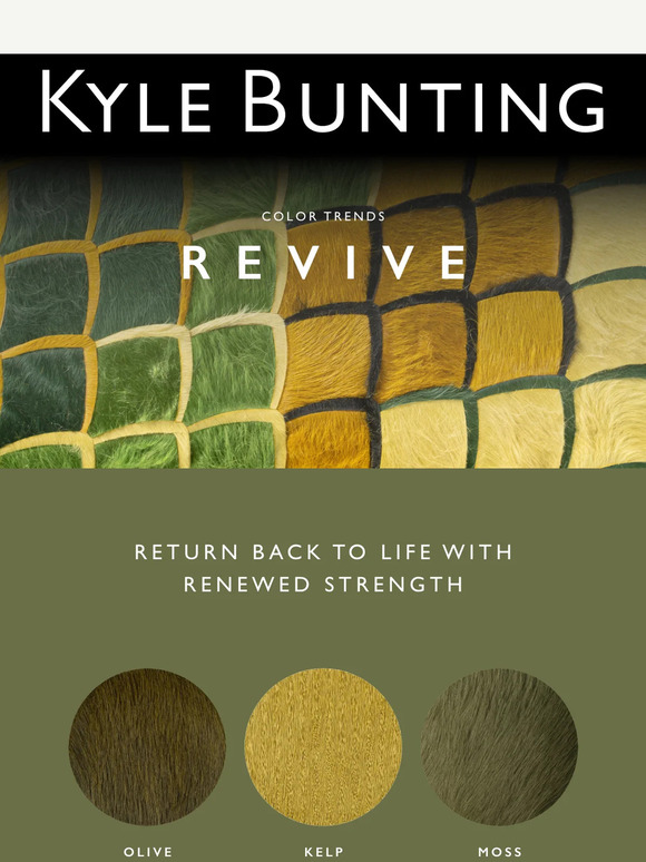 Kyle Bunting: REVIVE | A Color Trend for Spring | Milled