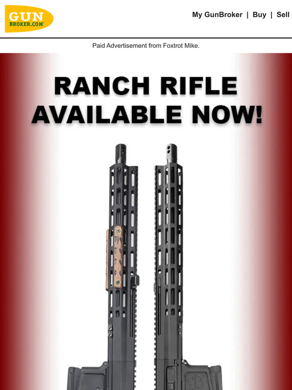 GunBroker: Introducing the Foxtrot Mike 5.56 Ranch Rifle: Built for the ...
