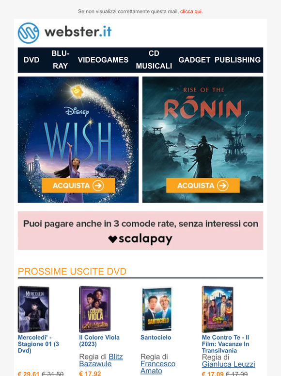 Webster: Scopri Disney Wish e Rise of the Ronin! | Milled