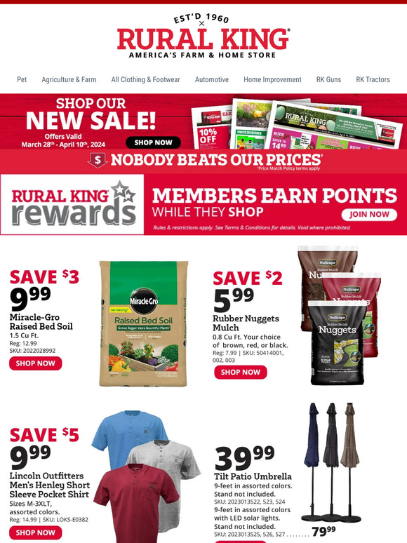 Rural King: The Outdoors is Calling! Be Ready to Take on Spring w/Big ...