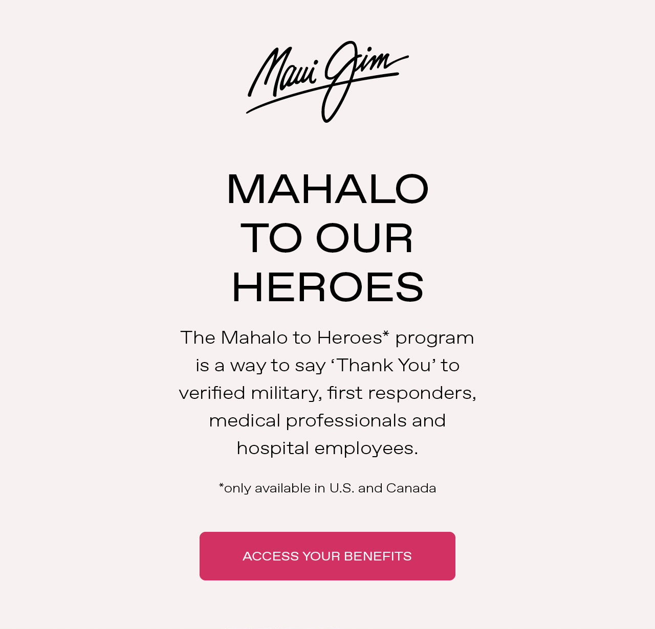 Maui Jim: Explore our Mahalo to Heroes program | Milled