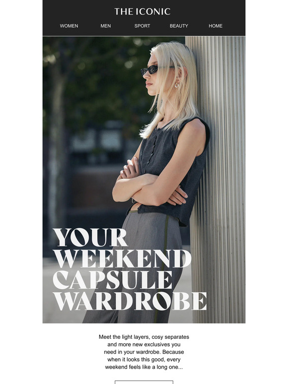 The Iconic: Is this the perfect weekend capsule wardrobe? | Milled