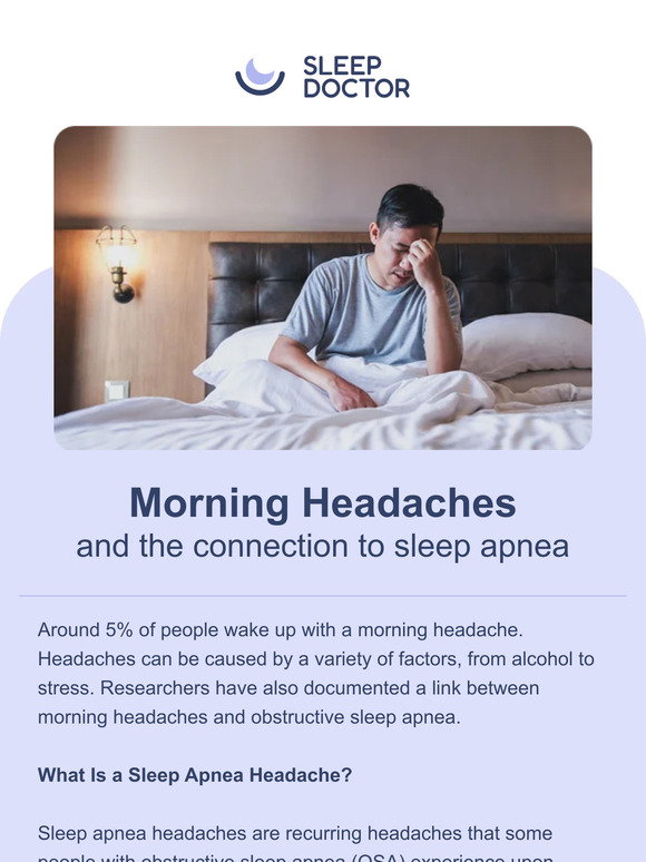 Singular Sleep: Headaches could be a sign of sleep apnea | Milled