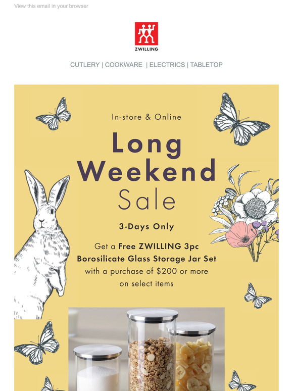 ZWILLING: FREE Gift with Purchase 🎁 Shop the Long Weekend Sale! | Milled