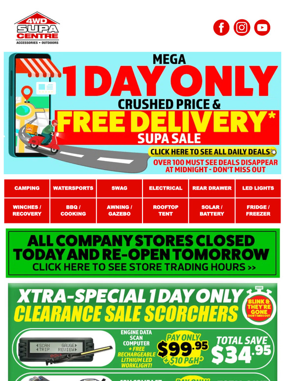 Supacentre: 🚀 Best Ever Prices TODAY ONLY: 200w Solar Blanket $149, 25A ...