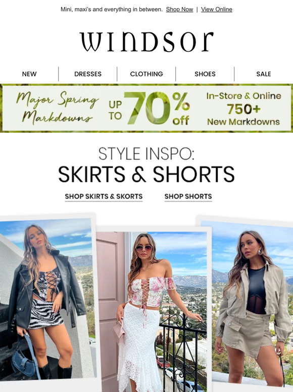 Windsor Fashions: How to Style: Skirts & Shorts | Milled