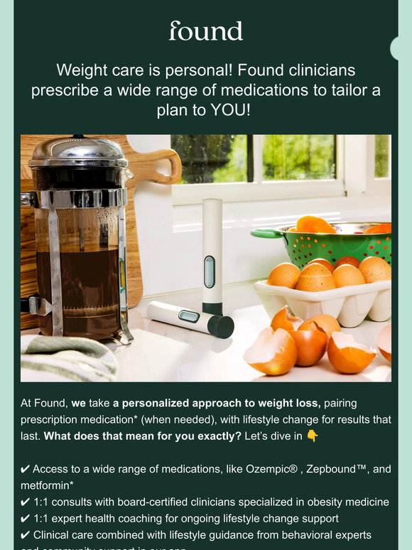 Found Health: What’s inside our medication toolkit? Ozempic®, Zepbound ...
