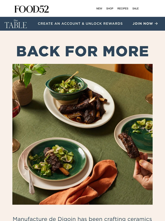 Food52 Email Newsletters: Shop Sales, Discounts, and Coupon Codes