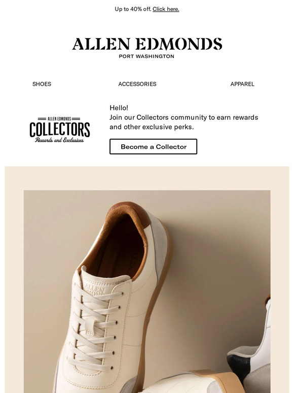 Allen Edmonds Email Newsletters: Shop Sales, Discounts, and Coupon Codes