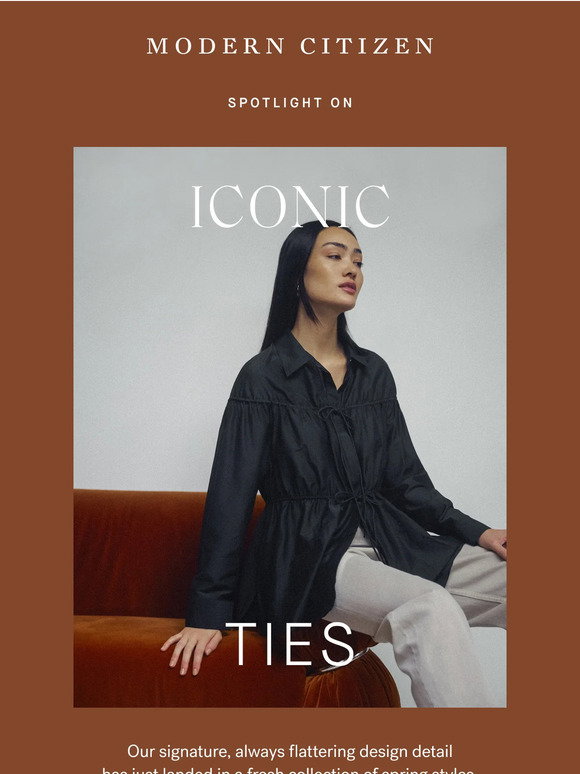 Modern Citizen: Discover chic takes on our iconic tie detail 💫 | Milled