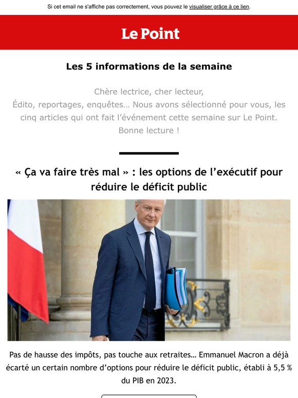 Le Point CPA: Une semaine sur fond de déficit public, coup de bluff de ...