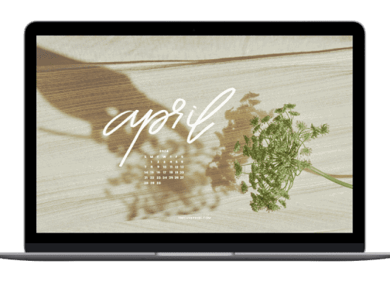 The Everygirl: Free, Downloadable Tech Backgrounds for April 2024! 💻 ...