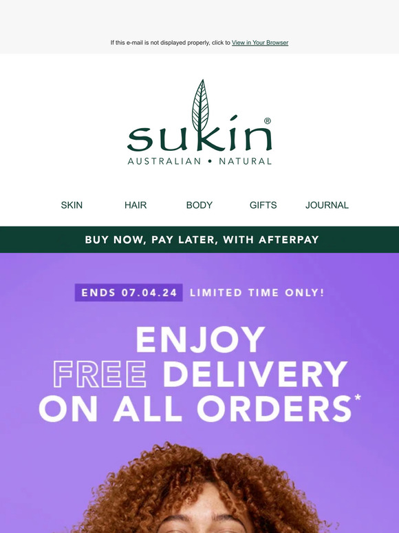 Sukin Naturals: Free Shipping Week! 🎁 | Milled