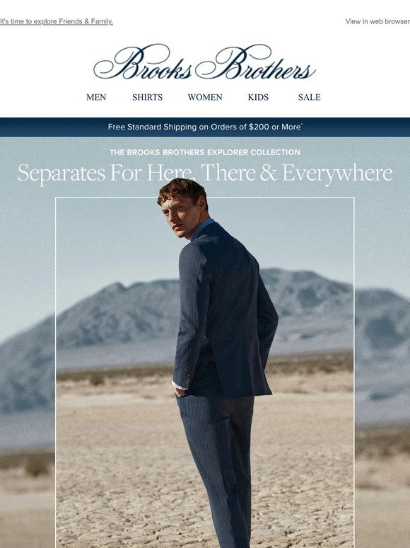 Brooks Brothers: Happy travels: 30% off the Explorer Collection! | Milled
