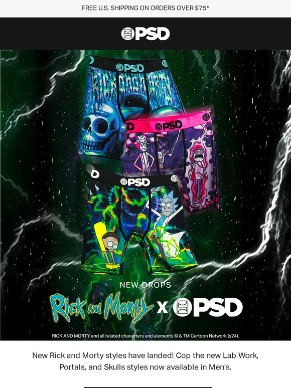 PSD: Rick and Morty x PSD style alert | Milled