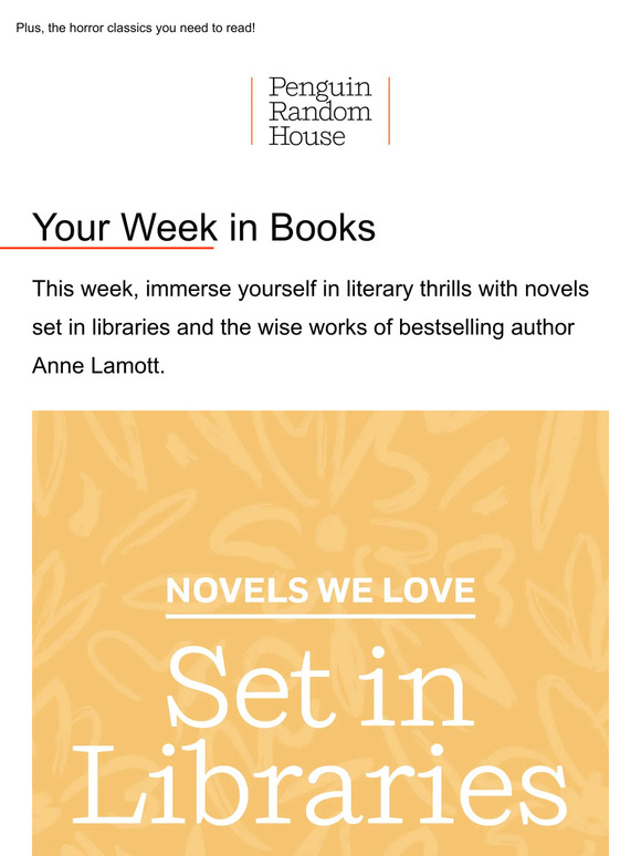 Random House: Your Week in Books: Novels We Love Set in Libraries | Milled