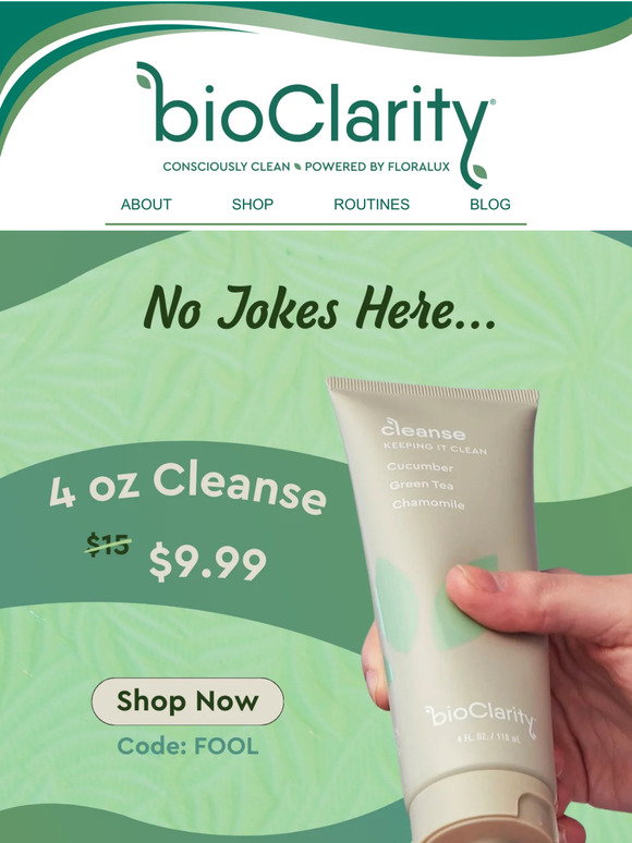 BioClarity: Click for April Fools Day Savings 👆 (we’re serious!) | Milled