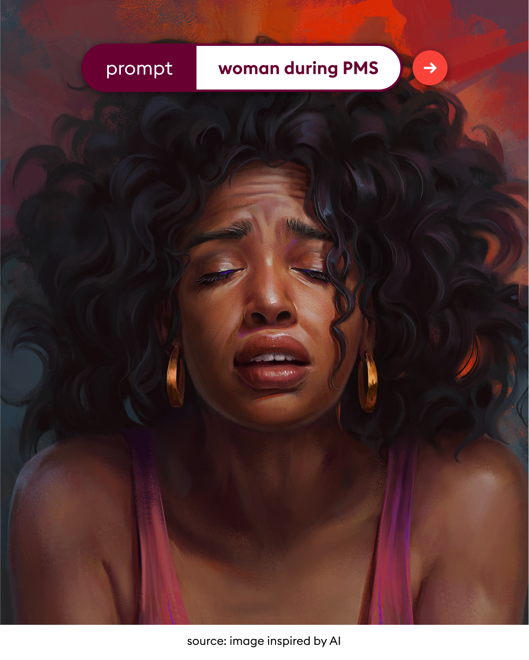 Thinx: What does AI think PMS looks like? | Milled