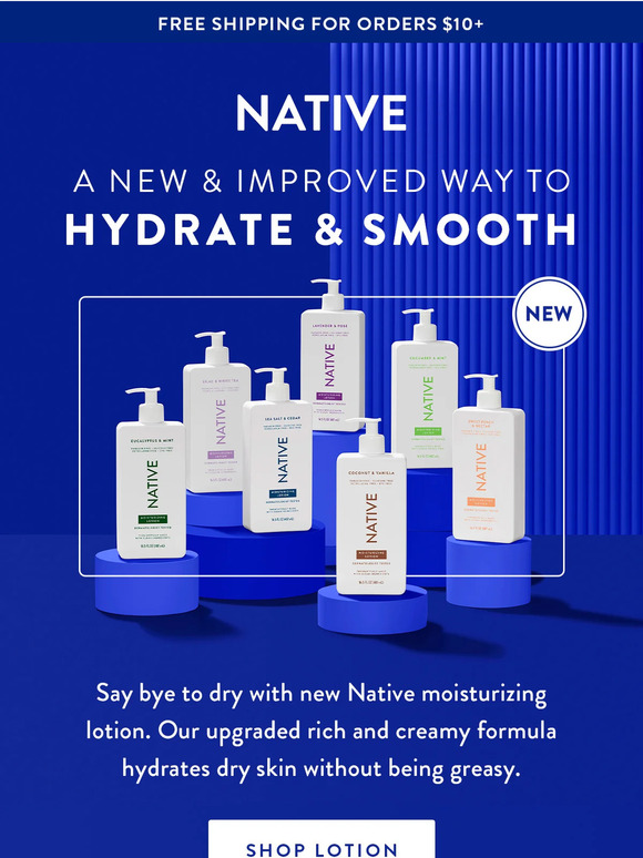 Native: NEW all day moisture with Native Lotion | Milled