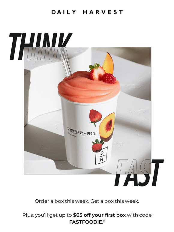 Daily Harvest Email Newsletters: Shop Sales, Discounts, and Coupon Codes