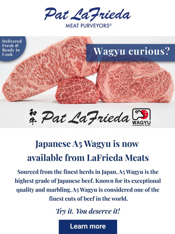 Lafrieda Meats: A5 Japanese Wagyu is now available. Wanna try it? | Milled