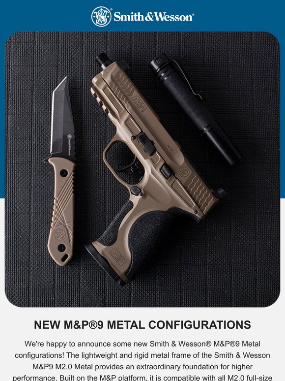Smith & Wesson: NEW M&P Metal Pistols | Milled