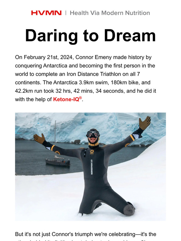 HVMN: Connor Emeny Makes History with Ketone-IQ | Milled