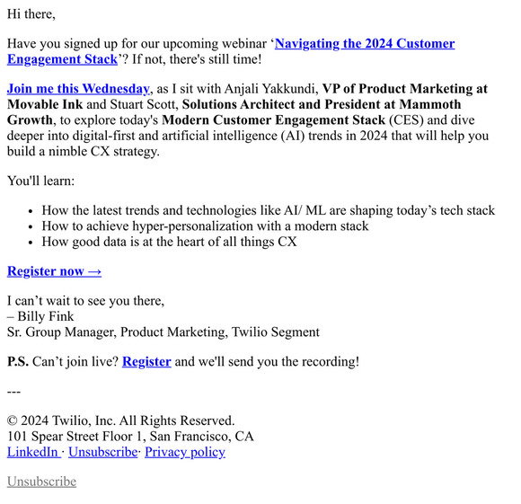 Segment: Last call: Navigating the 2024 Customer Engagement Stack | Milled
