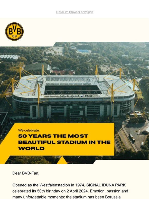 Borussia Dortmund: 50 years of the world's most beautiful stadium | Milled