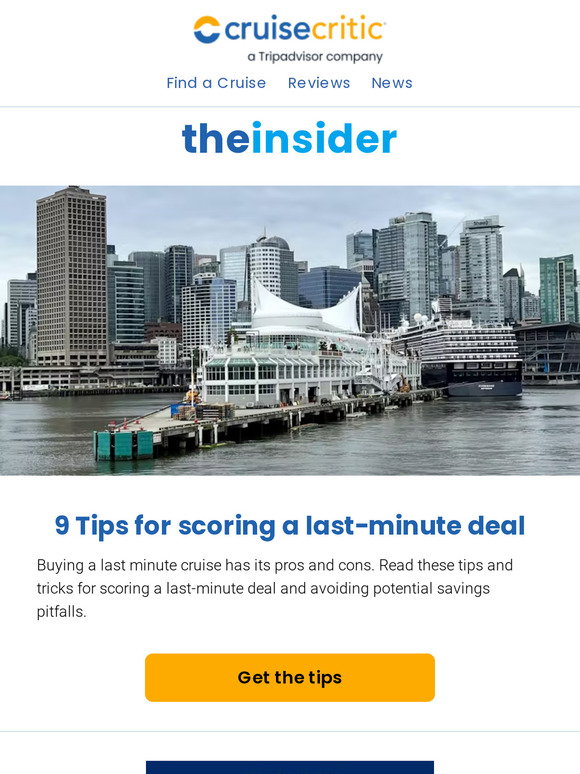 Cruise Critic: 9 Tips for scoring a last-minute deal; Oceanview vs ...